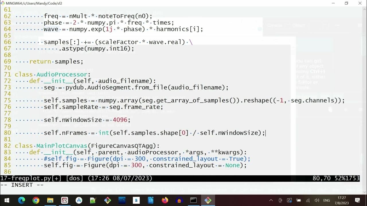 Part 6: Audio processor class - Python PyQt5 GUI - YouTube