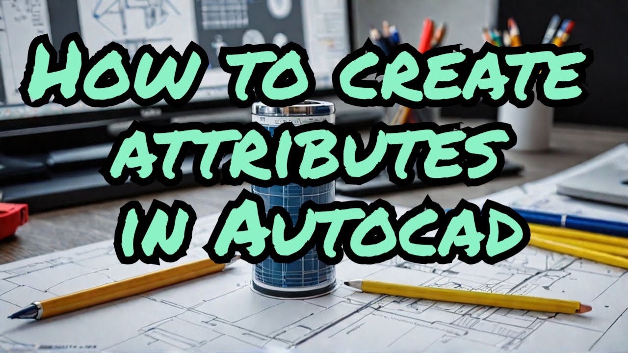 How to create attributes in AutoCAD - YouTube