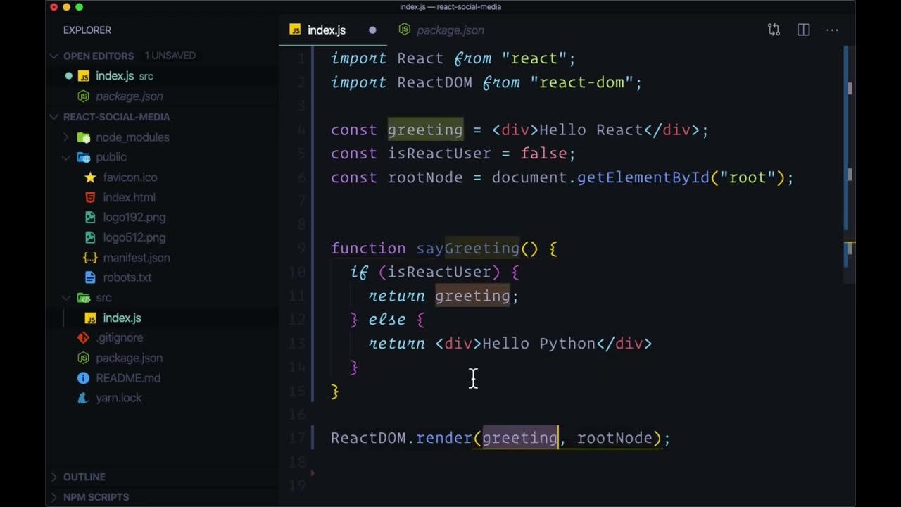 001 1 React core concepts - YouTube