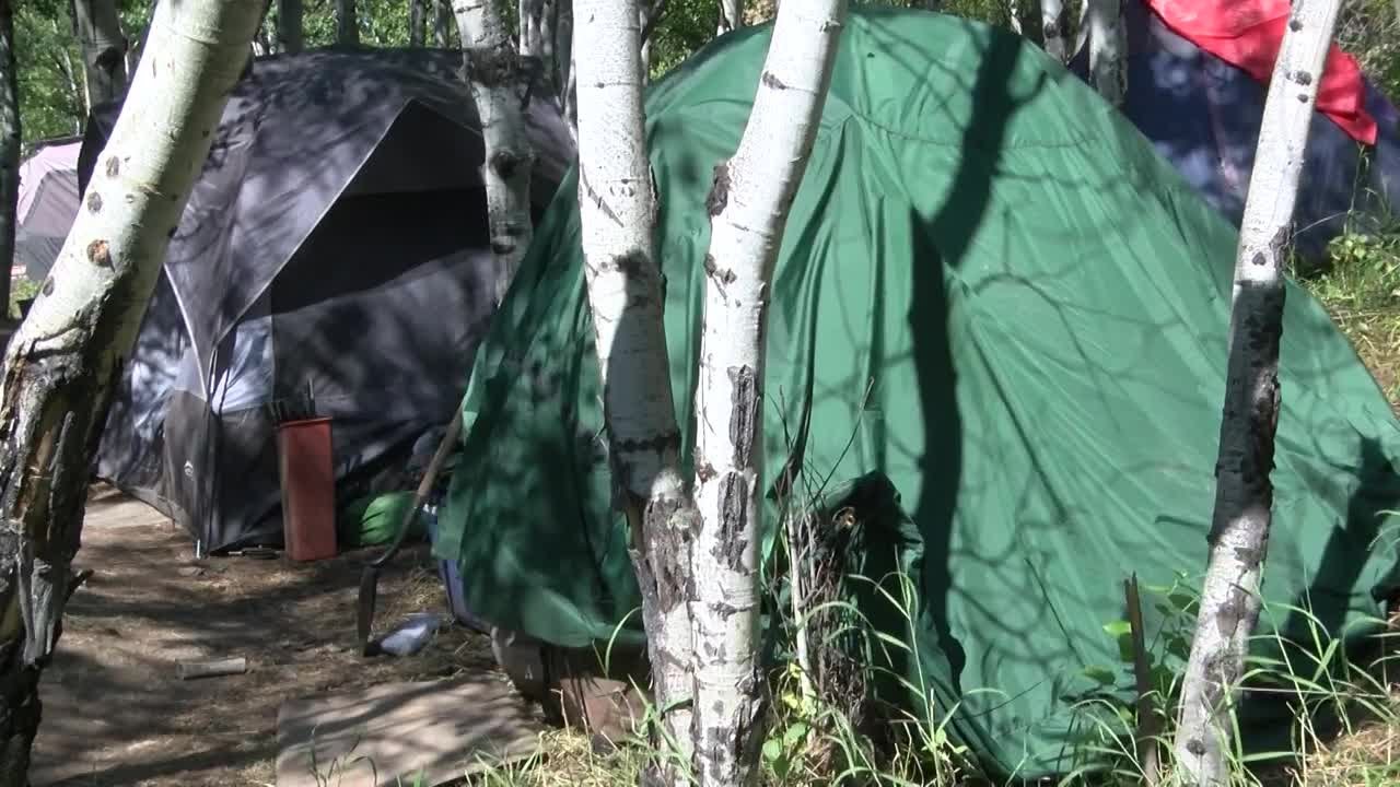 "Nowhere to go" Helena camp provides shelter for the unhoused - YouTube