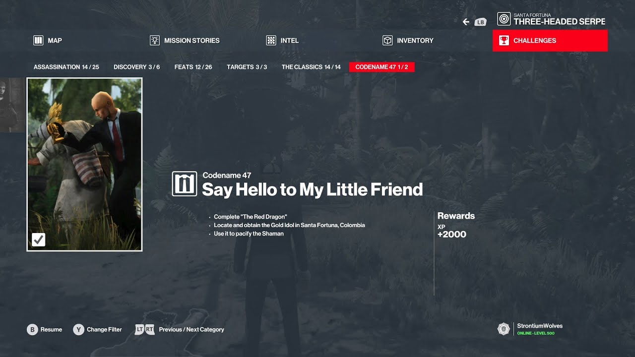 Hitman 3 Say hello to my little friend Challenge guide Unlock Codename ...