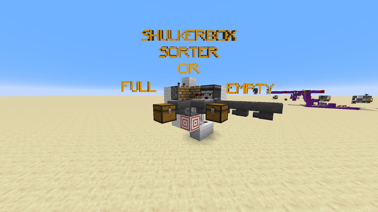 Shulker Box sorter full or empty - YouTube