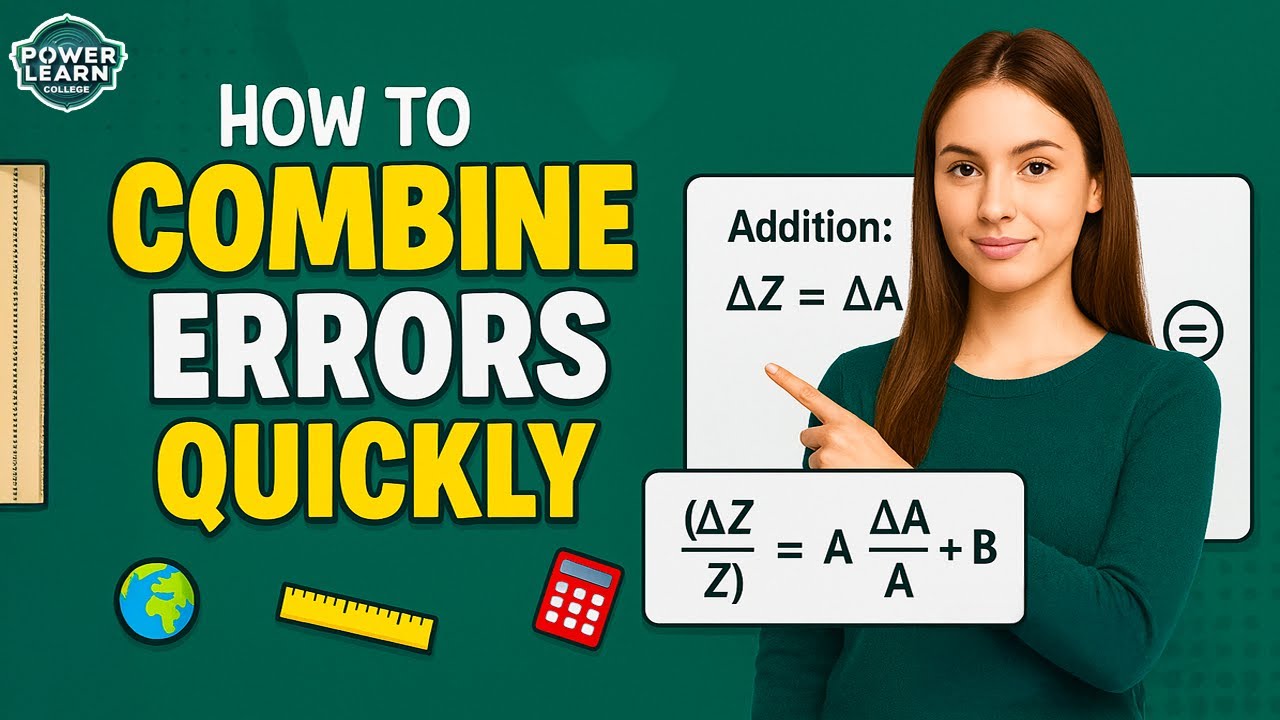 Combination of Errors Explained | Units and Measurements - YouTube