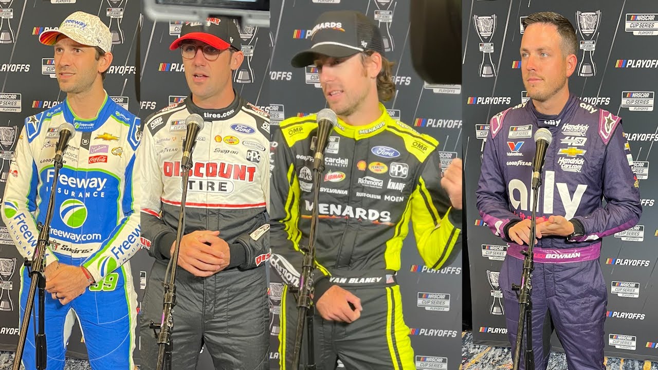 NASCAR PLAYOFF DRIVERS TALK PLAYOFF STRATEGIES - PART 2 of 4 - YouTube