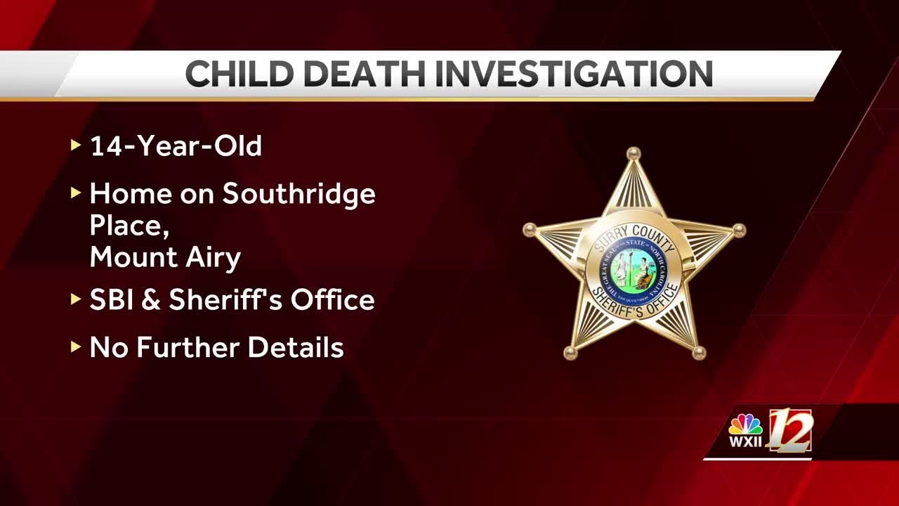 14-year-old’s death in Mount Airy under investigation, sheriff's office ...