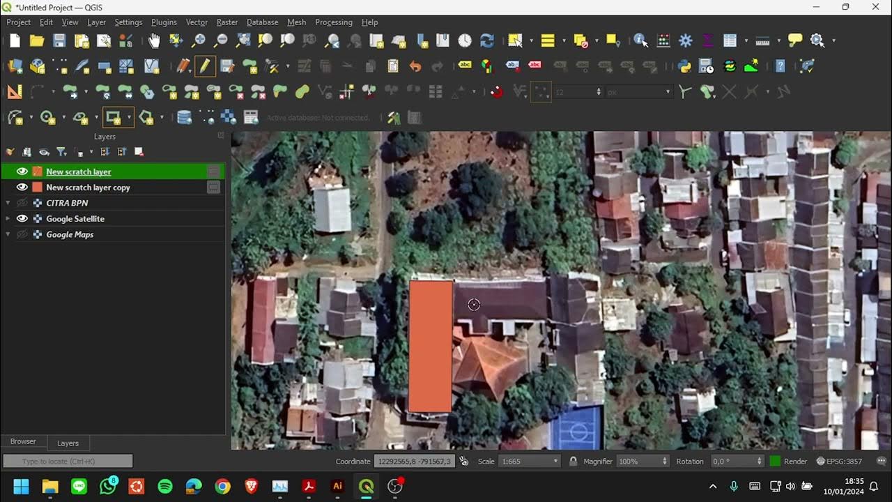 Tutorial Merge Polygon QGIS tanpa sisa garis dan presisi untuk digitasi ...