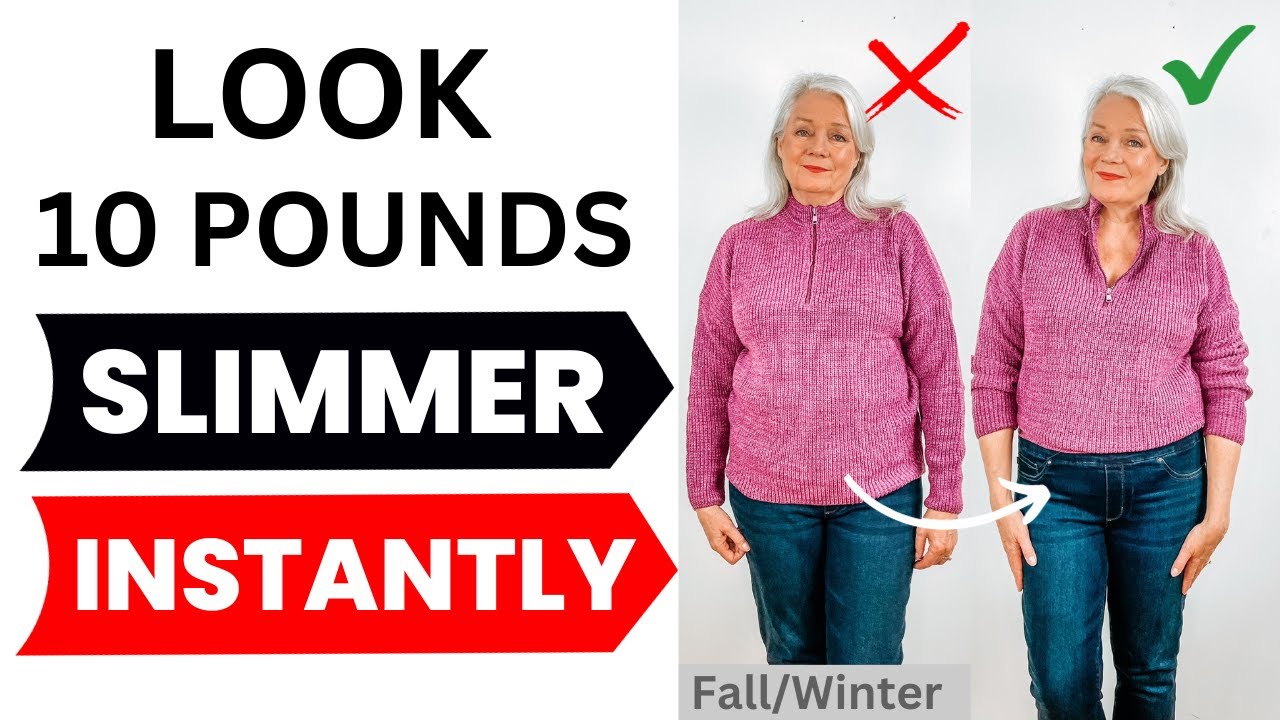 Instantly Look 10 Pounds Thinner 7 Slimming Tips - YouTube