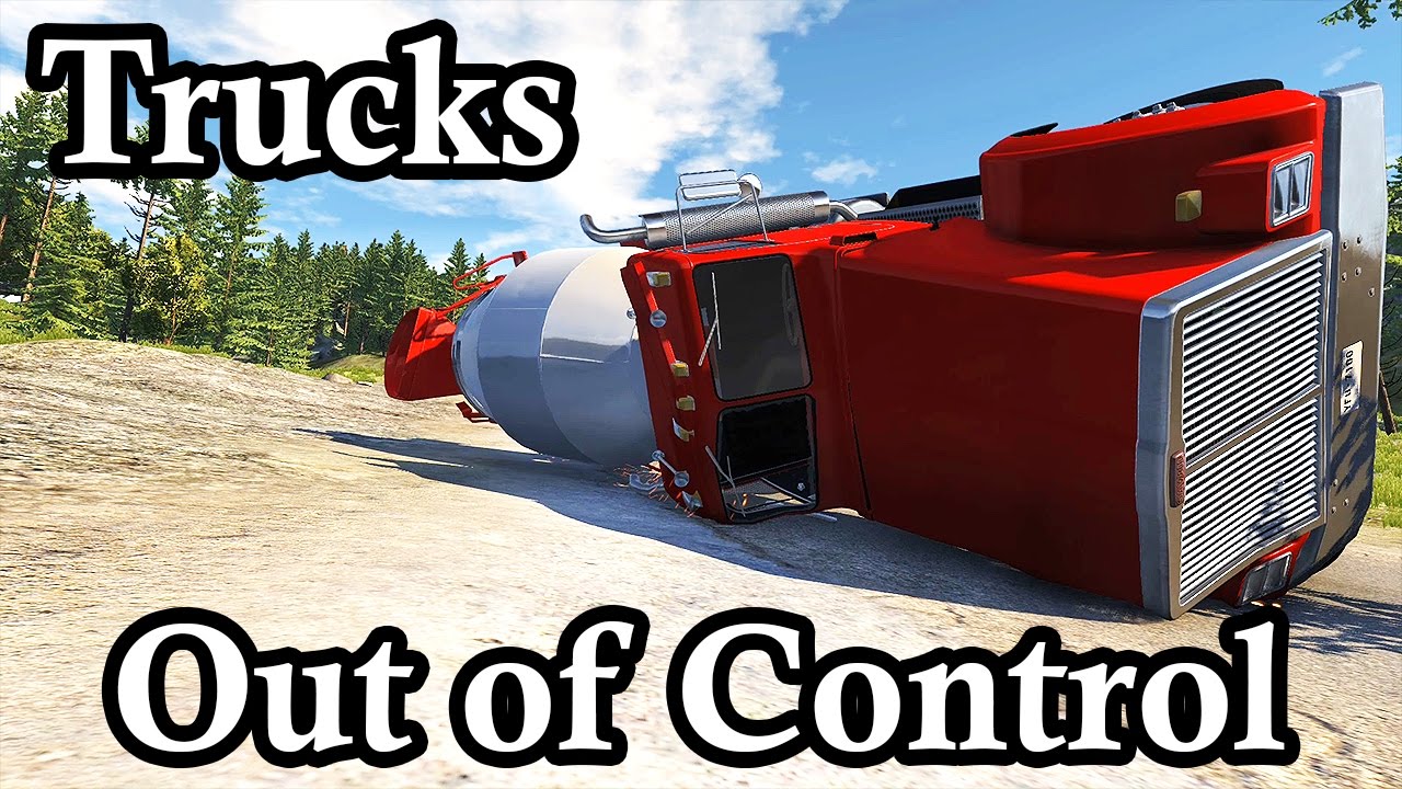 BeamNG Drive - Trucks Out of Control - YouTube