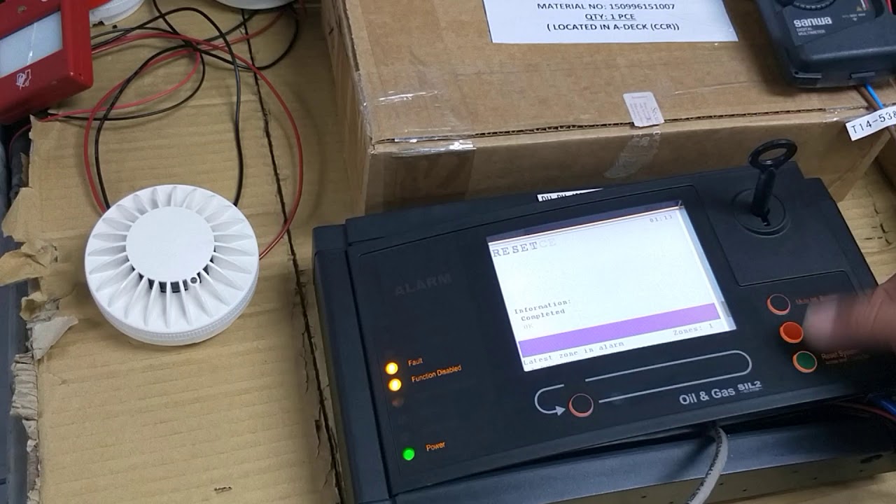 the CCR repeater panel is required to reset and to acknowledge active ...