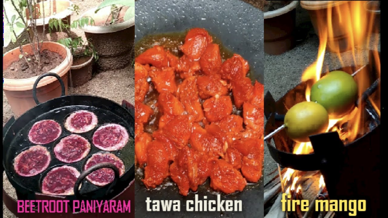 Beetroot paniyaram/chicken tawa fry/fire mango sweet recipes #snacks # ...