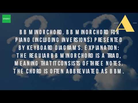 What Is A BBM Chord On Piano? - YouTube