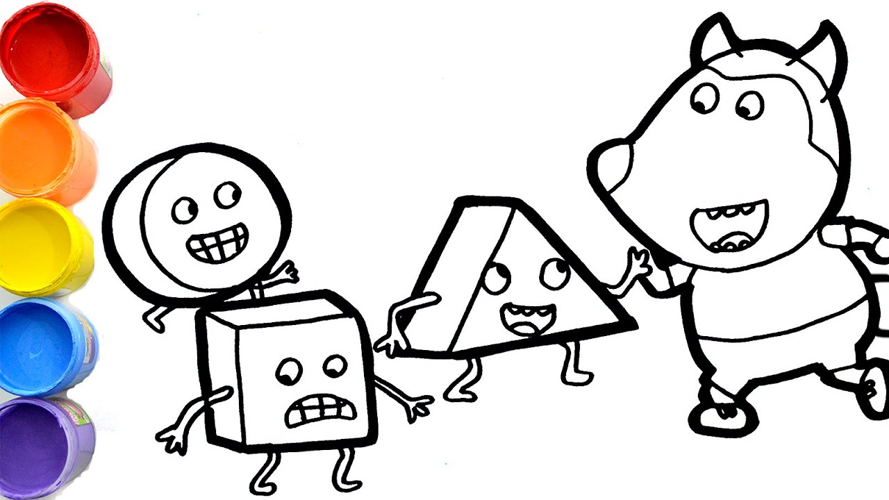 🔴🔴 How to draw Wolfoo Learn Shapes For Kids #1 🔺🔵 Kids Videos - YouTube