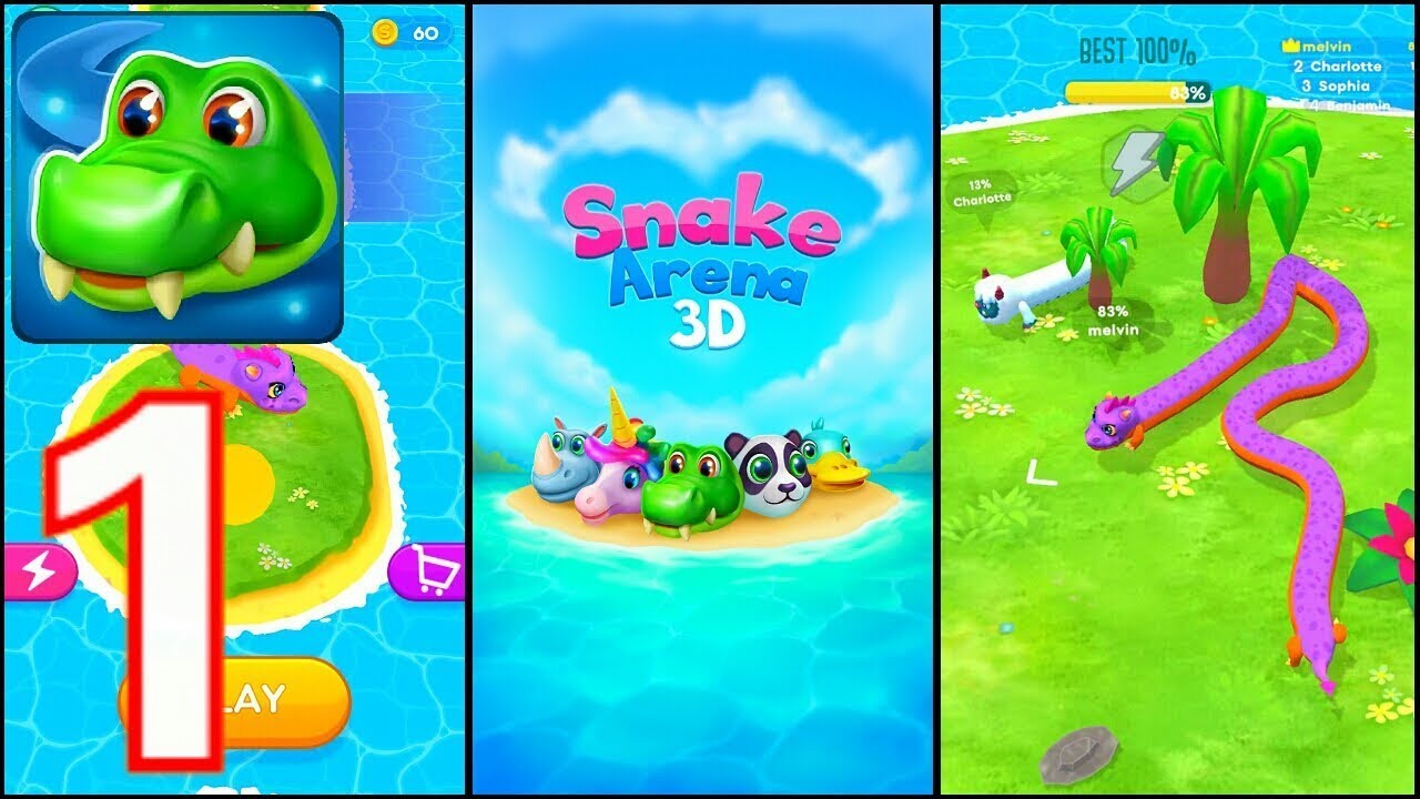 Snake Arena 3D Best Kids Game 👍 - YouTube