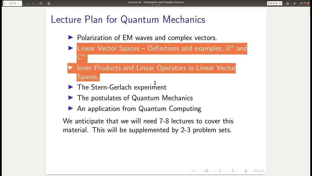 An introduction to this short lecture course on Quantum Mechanics - YouTube