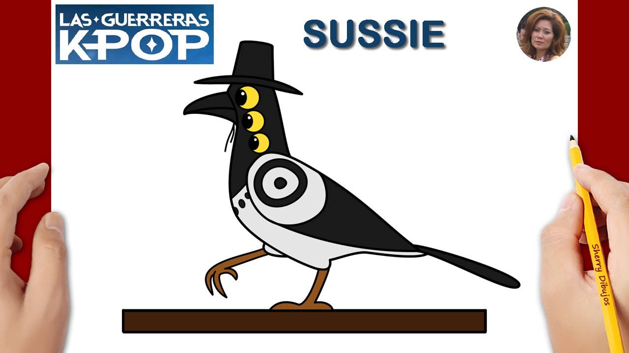 Cómo dibujar a Sussie Urraca | Las Guerreras KPop Dibujos | Dibujos ...