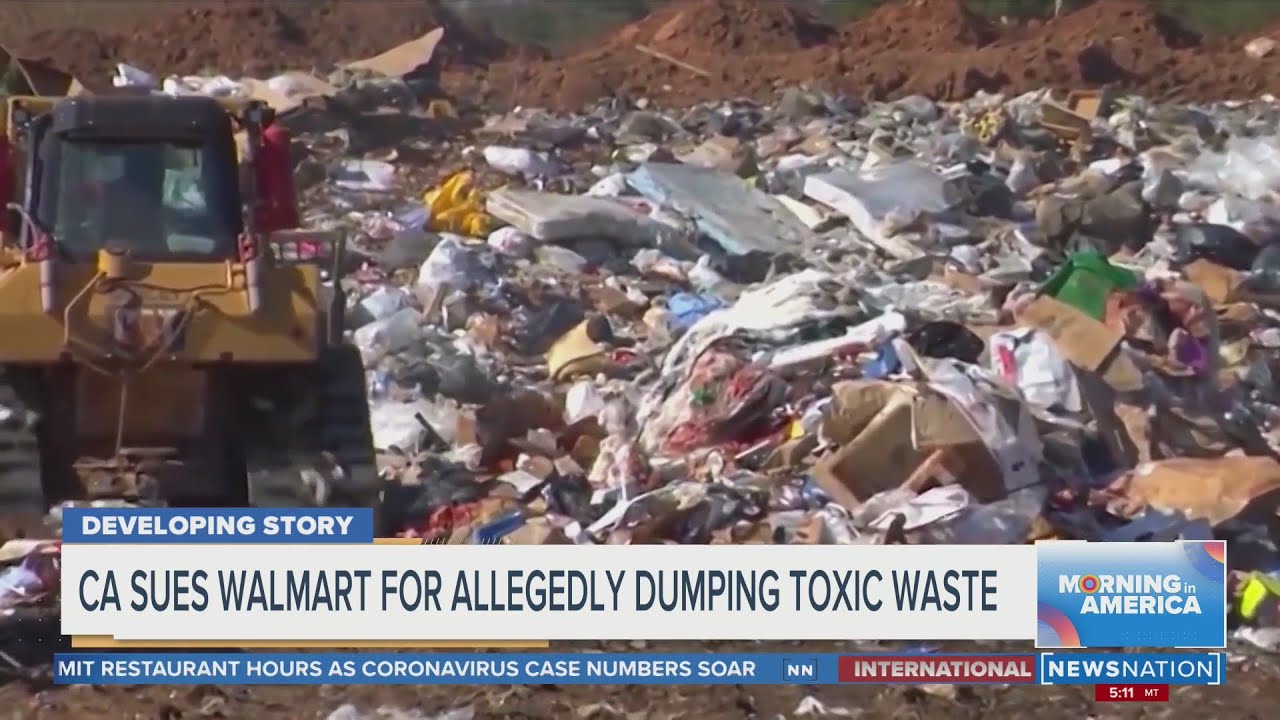 California sues Walmart for allegedly dumping hazardous waste - YouTube