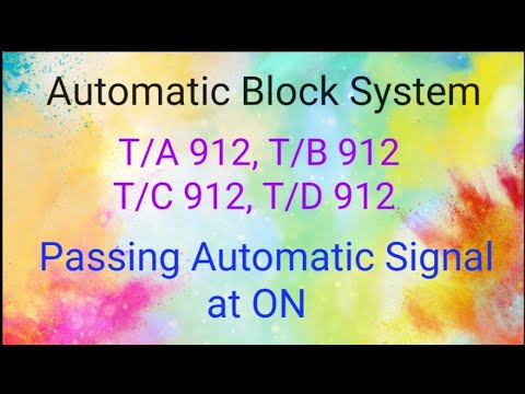 Automatic Block system, automatic authorities, how to pass automatic signal at ON - YouTube