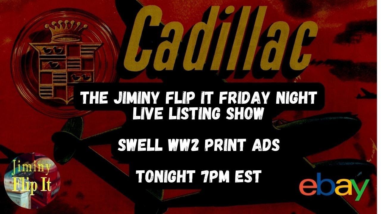 Jiminy Flip It Friday Night LIVE Listing Show - Swell Print Ads From ...