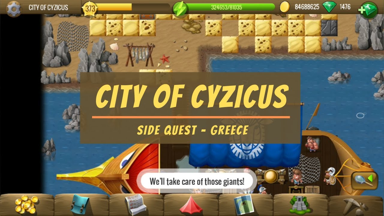City of Cyzicus - Greece Side Quest - Diggy's Adventure - YouTube