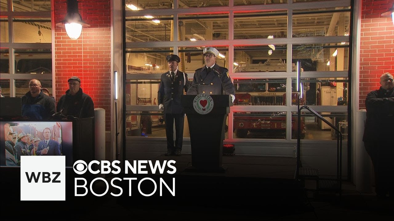 Worcester honors 6 firefighters killed in Cold Storage fire - YouTube