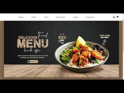 How to Build a Restaurant Website Project in Html and Css in under 35 ...