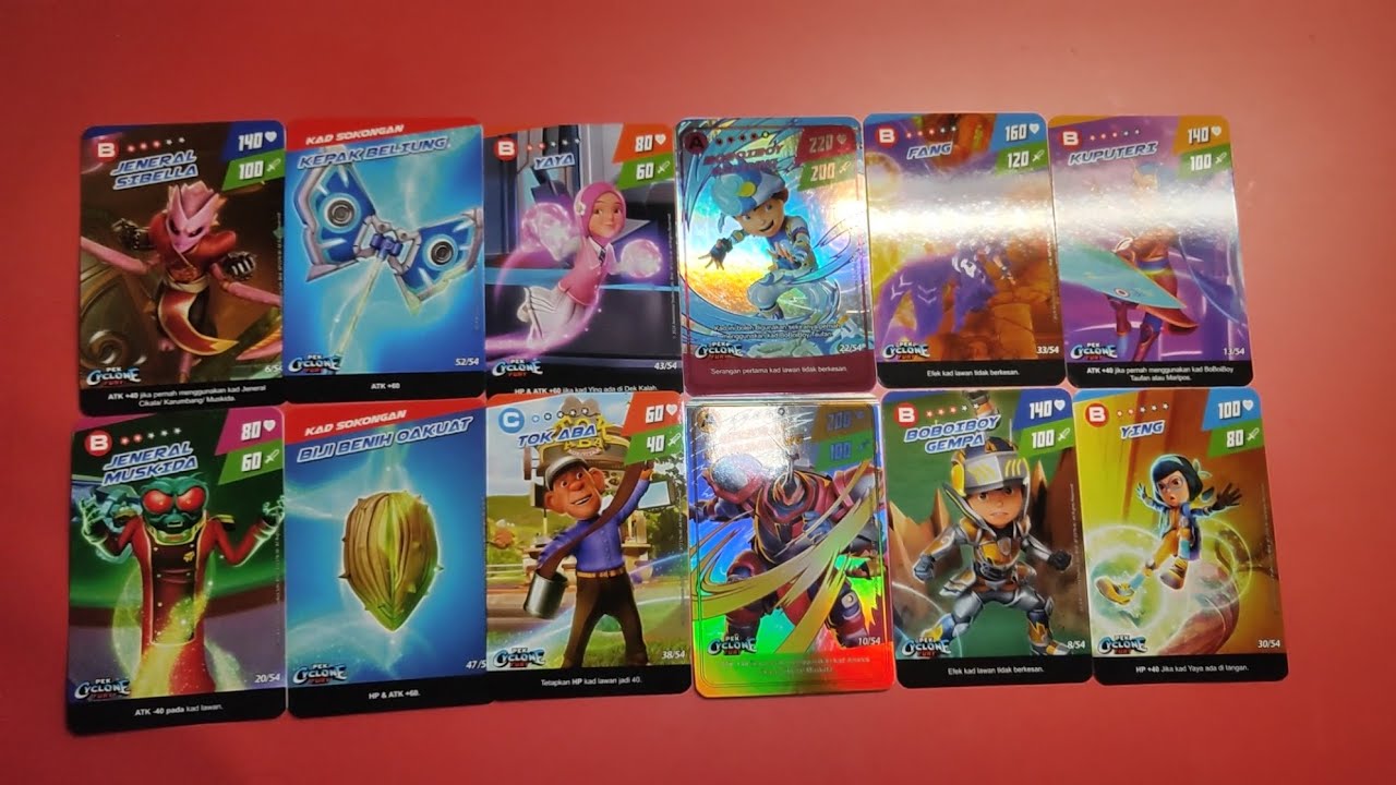 Unpacking Boboiboy Galaxy Card Pek Cyclone Furry Part 4 - YouTube
