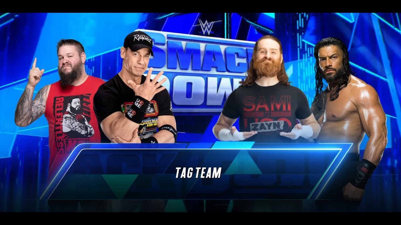 John Cena And Kevin Owens Vs Roman Reigns And Sami Zayn Smackdown Dec