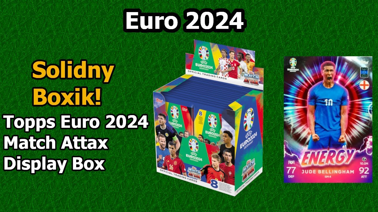 Pełny Box! - Topps Euro 2024 Match Attax Display Box - YouTube