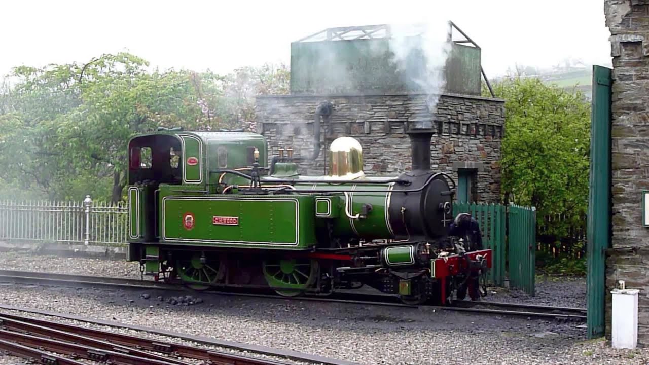 Isle of Man Railway 2013 -- Steam Engine № 10 G.H. Wood - YouTube