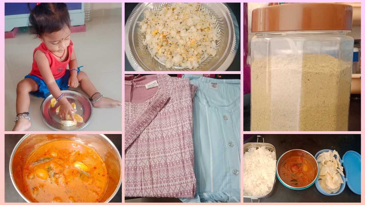 vendaya kulambu/ making medicine powder/ dress purchase for my daughter ...