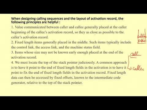 Storage Allocation Strategies- Part 39 /CS 304 Compiler Design - YouTube