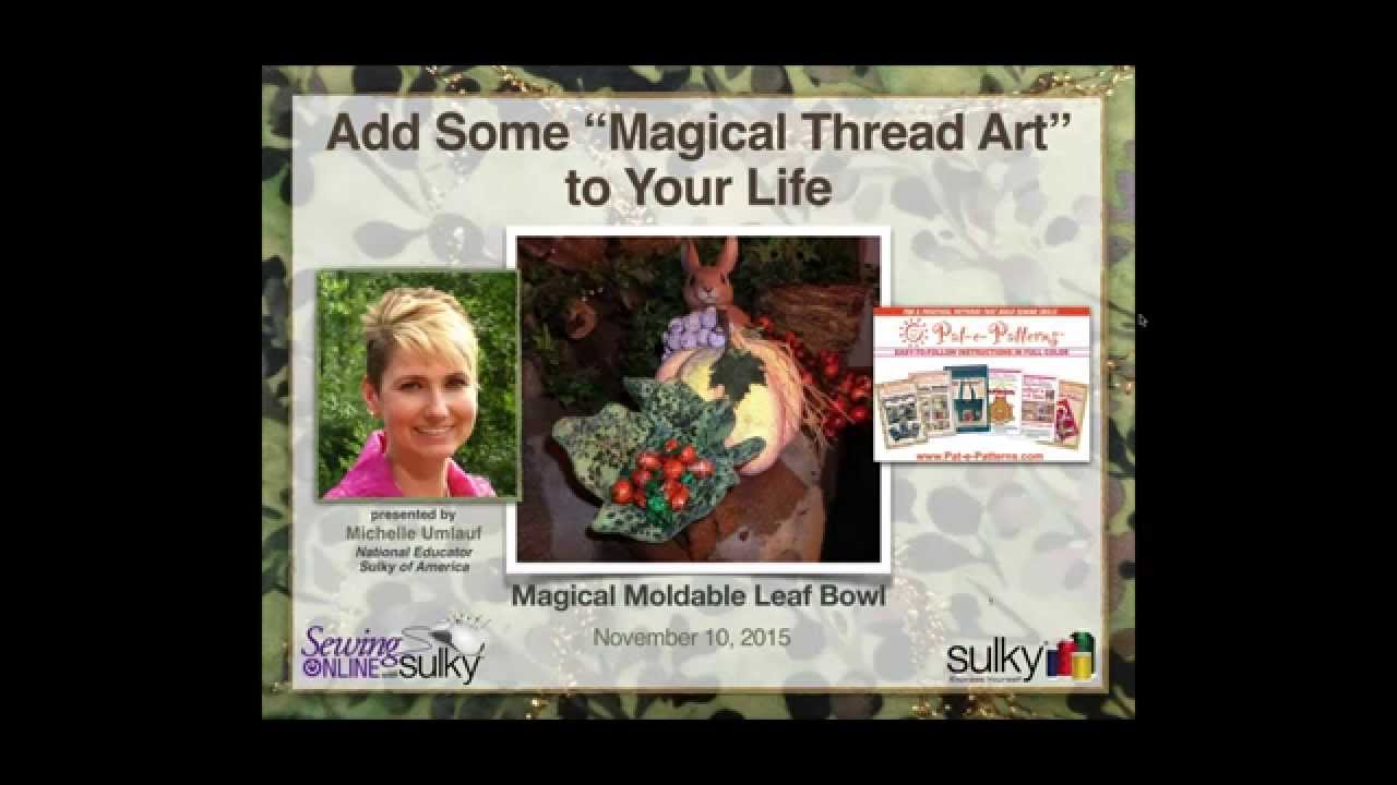 Add Some Magical Thread Art to Your Projects - YouTube