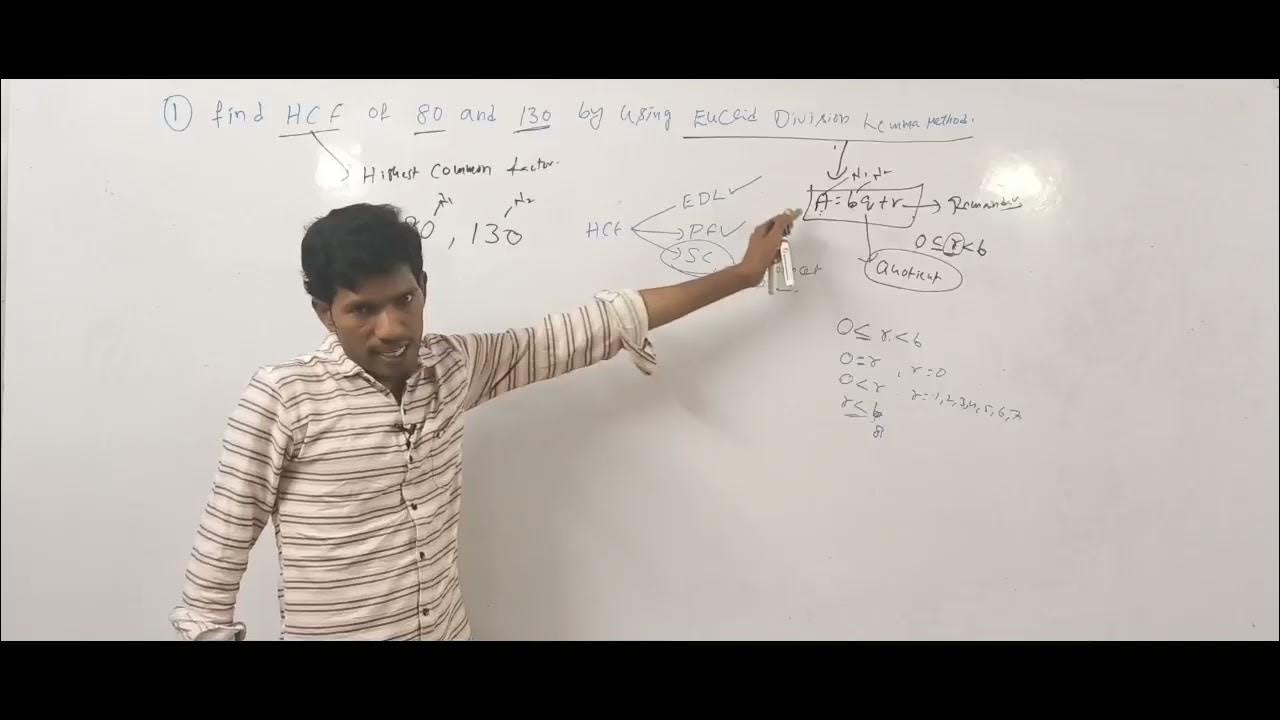 Find HCF of 80 and 130 by using Euclid Division Lemma Method || 10th ...