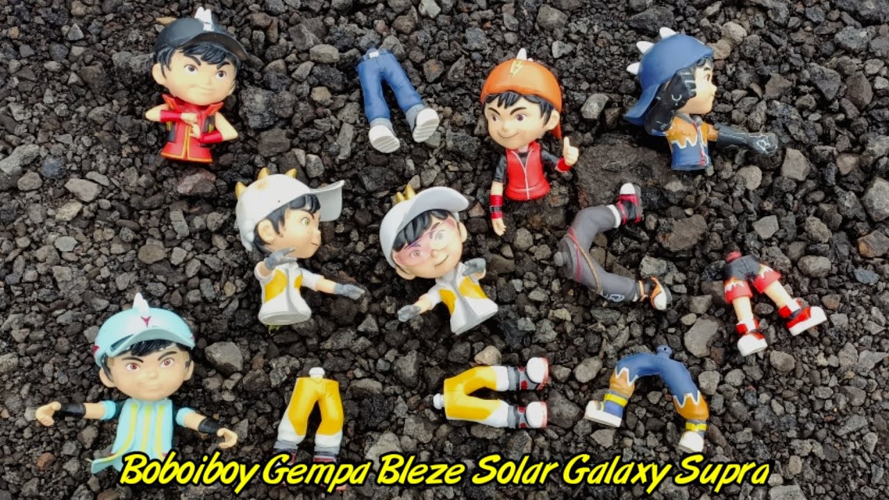 Menyusun badan BoBoiBoy galaxy Supra gempa bleze solar terpisah dari ...