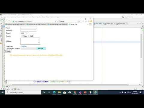 JSF Form creation with CDI Backing Bean - YouTube