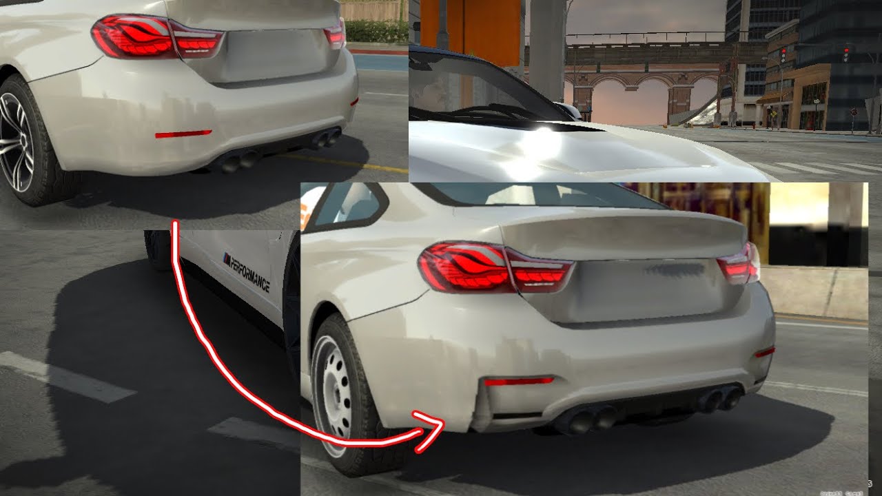 How to make realistic rear bumper on BMW M4 | building a BMW M4 in CPM ...