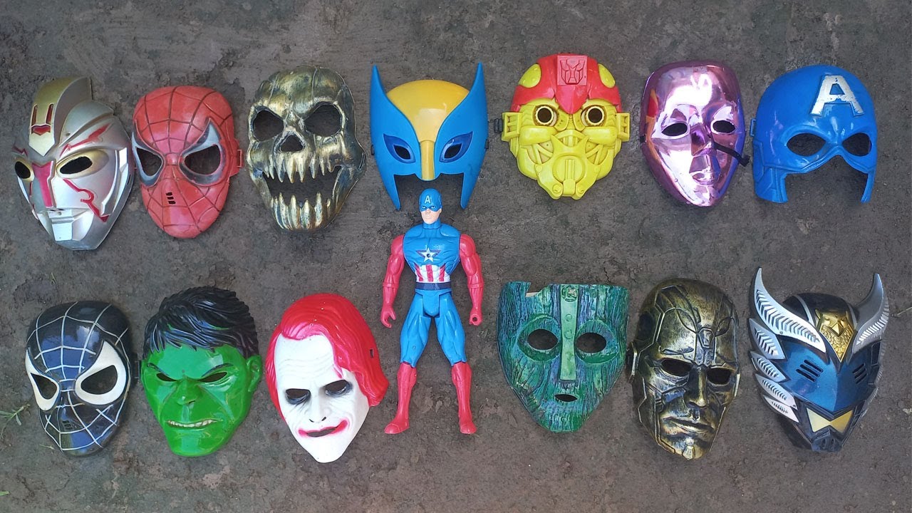 Bikin Kotor Mainan Topeng Joker, Topeng Captain America, Topeng Xmen ...