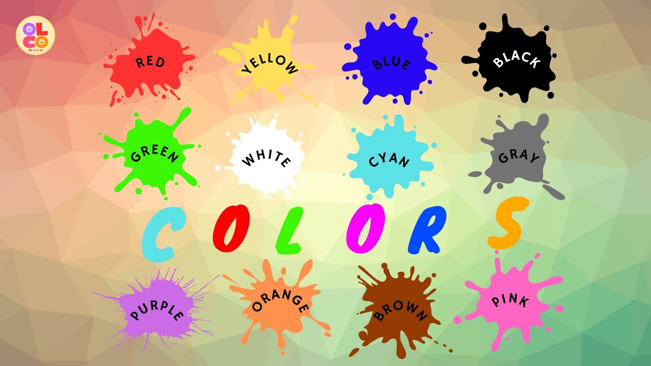 Let's Learn Colors | Color Name | Color Learning | Basic Colors ...