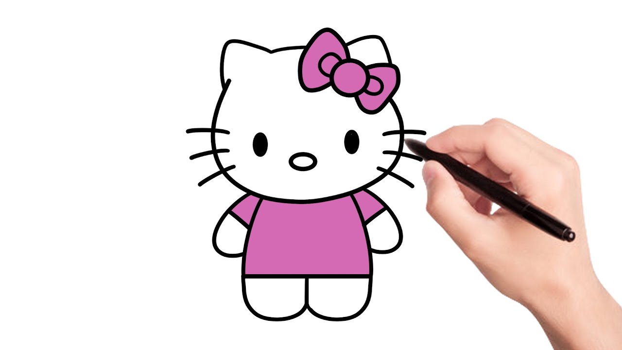 Learn How to Draw Hello Kitty: Easy Step-by-Step Tutorial - YouTube