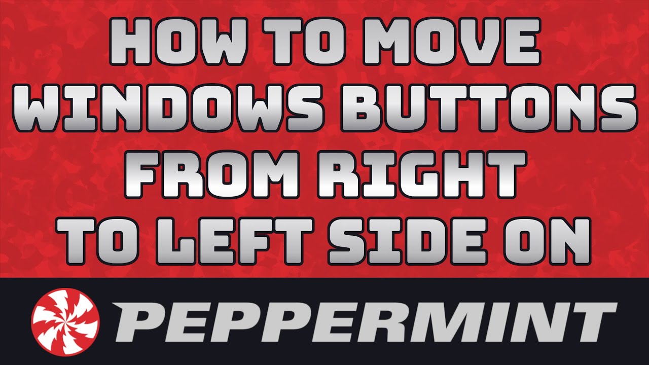 Quick Tip: How to move windows buttons from Right side to left side on ...