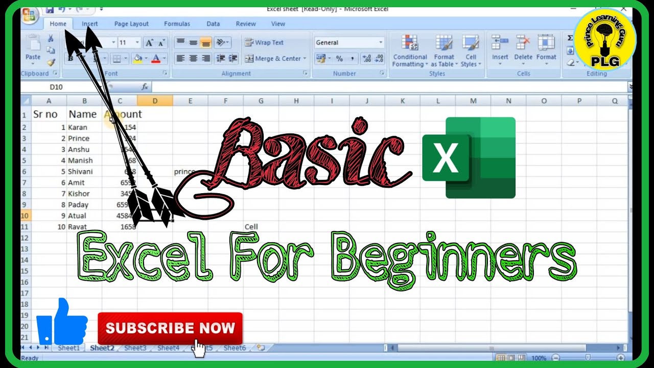 Excel For Beginners Ms Excel Basic Knowledge In Hindi Ms Excel 2614