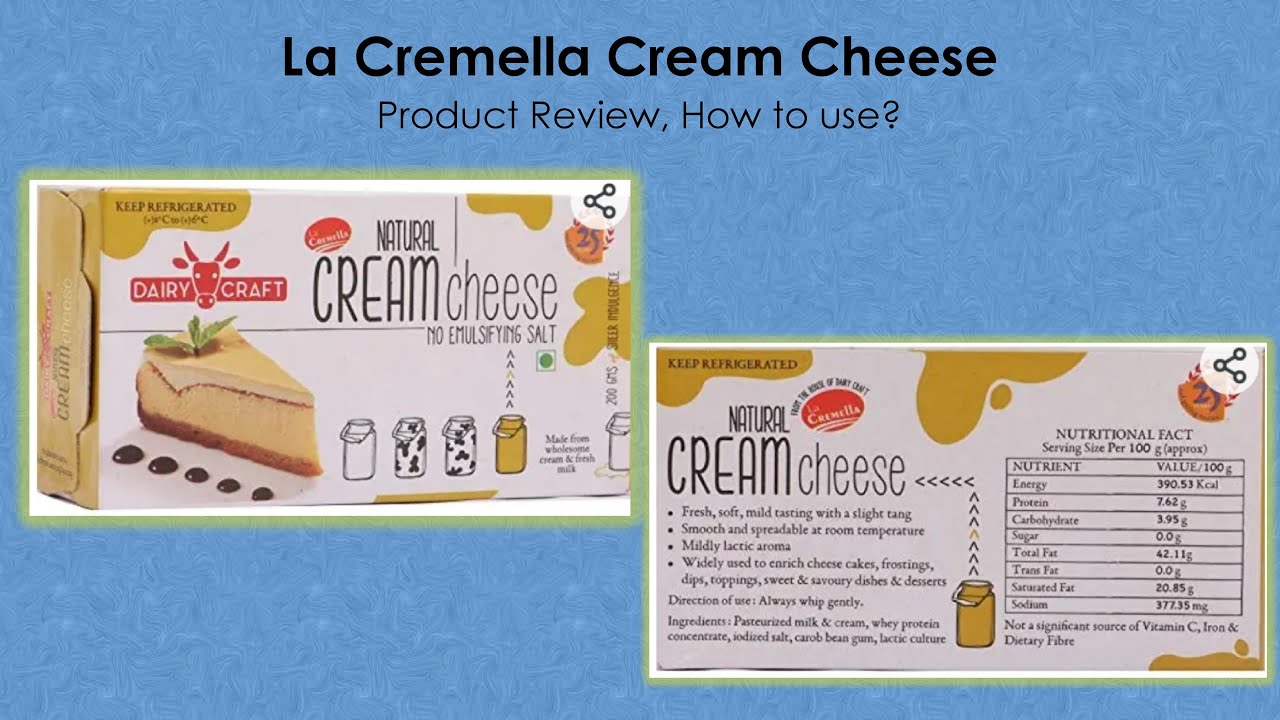 La Cremella Natural Cream Cheese | Product Review & Use | Cream Cheese ...