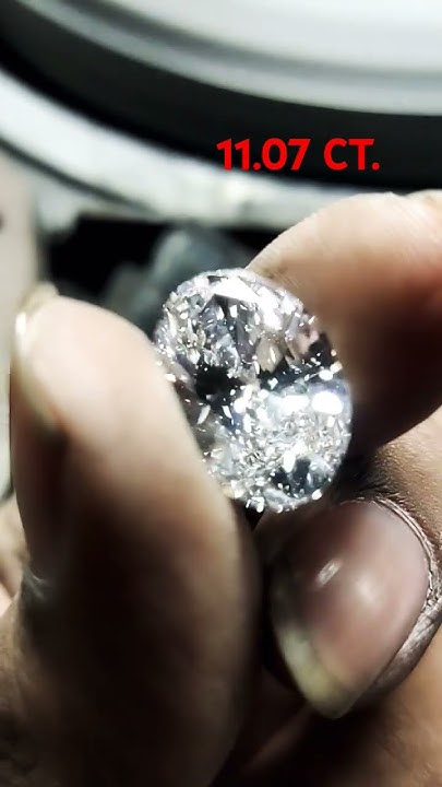 Fancy OVAL Diamond 11.07ct. - YouTube