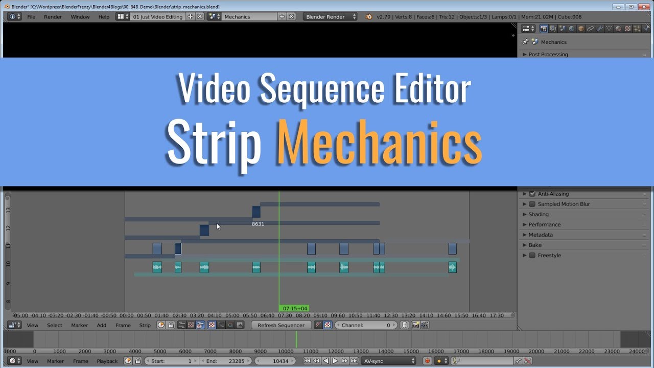 8) Blender for Blogs | Strip Mechanics - YouTube