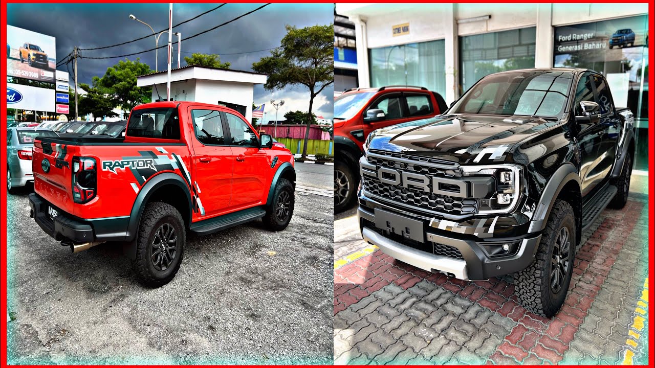 (2023) New Ford Ranger Raptor [ Orange Color vs Black Color] - YouTube