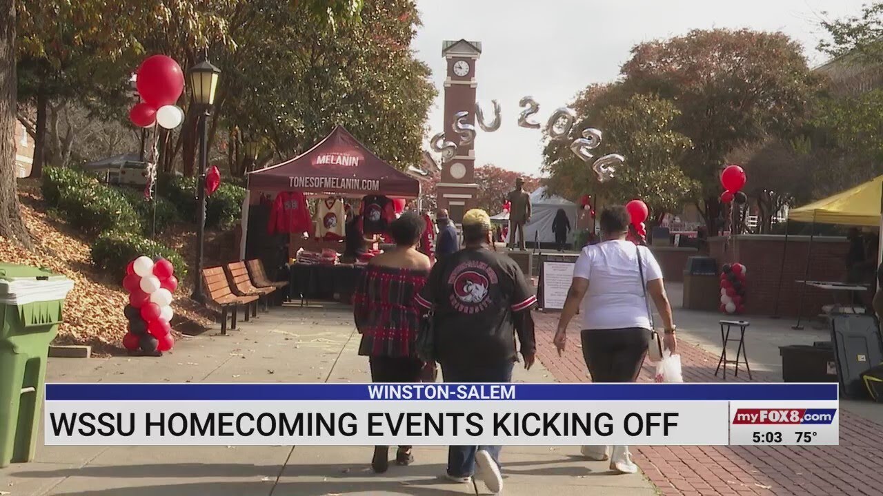 Winston-Salem State University homecoming events kick off - YouTube