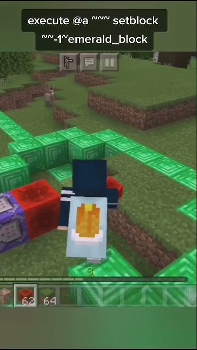 Cool trick with command blocks. (Bedrock edition) - YouTube