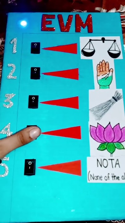 Working model of EVM machine|#khushicraft #model #project #evmmachine # ...