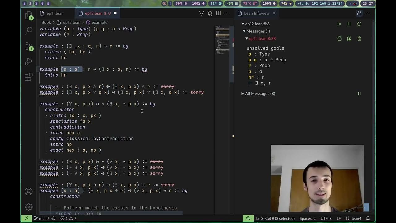 Lean4 Beginners #12 - There Exists - YouTube