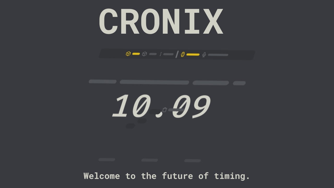 Introducing CRONIX Timer | Welcome to the Future of Timing - YouTube